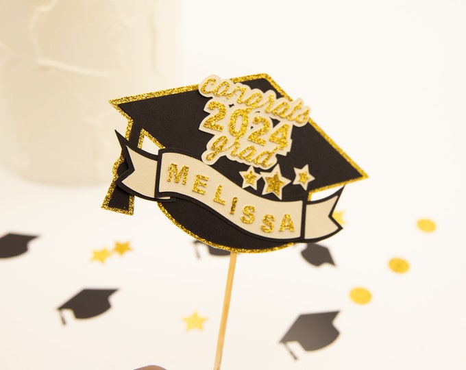 2024 Graduation Photo Cupcake Toppers, Graduation Party Decorations - Etsy