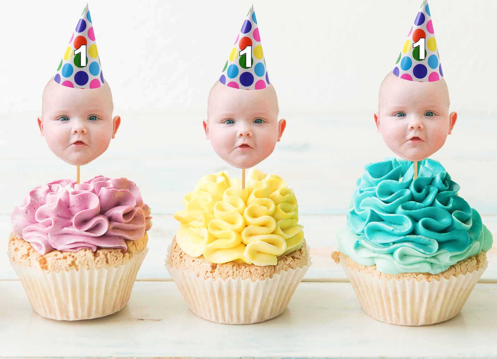 Custom Photo Cupcake Toppers | Etsy Canada