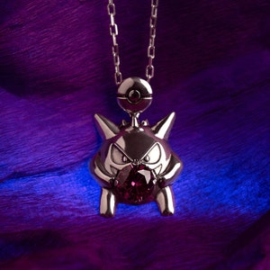 Shadow Ball Gengar Pendant From Pokemon 925 Sterling Silver by KAIKO - Etsy