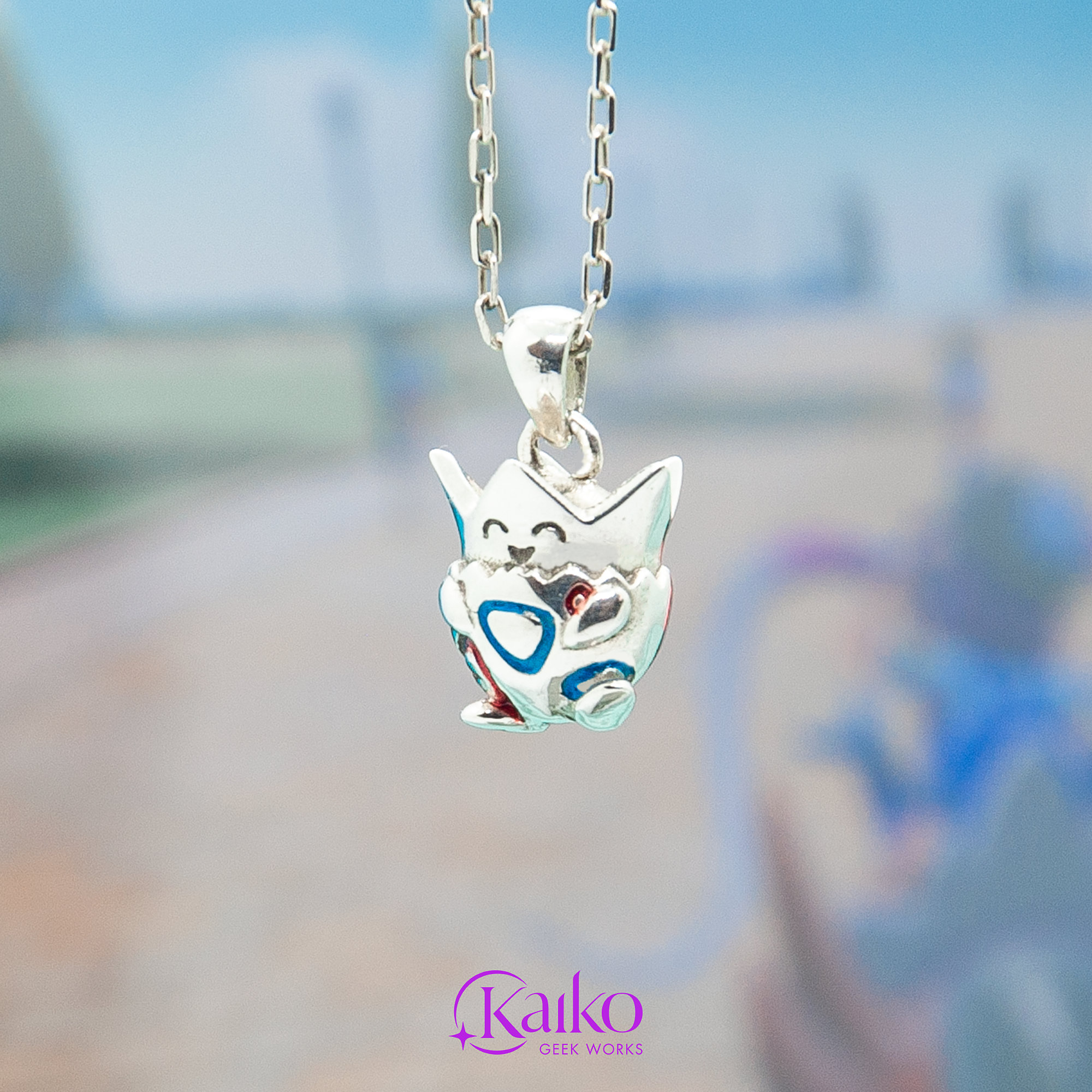 Togepi Pendant Cute Charm From Pokemon 925 Sterling Silver by KAIKO - Etsy