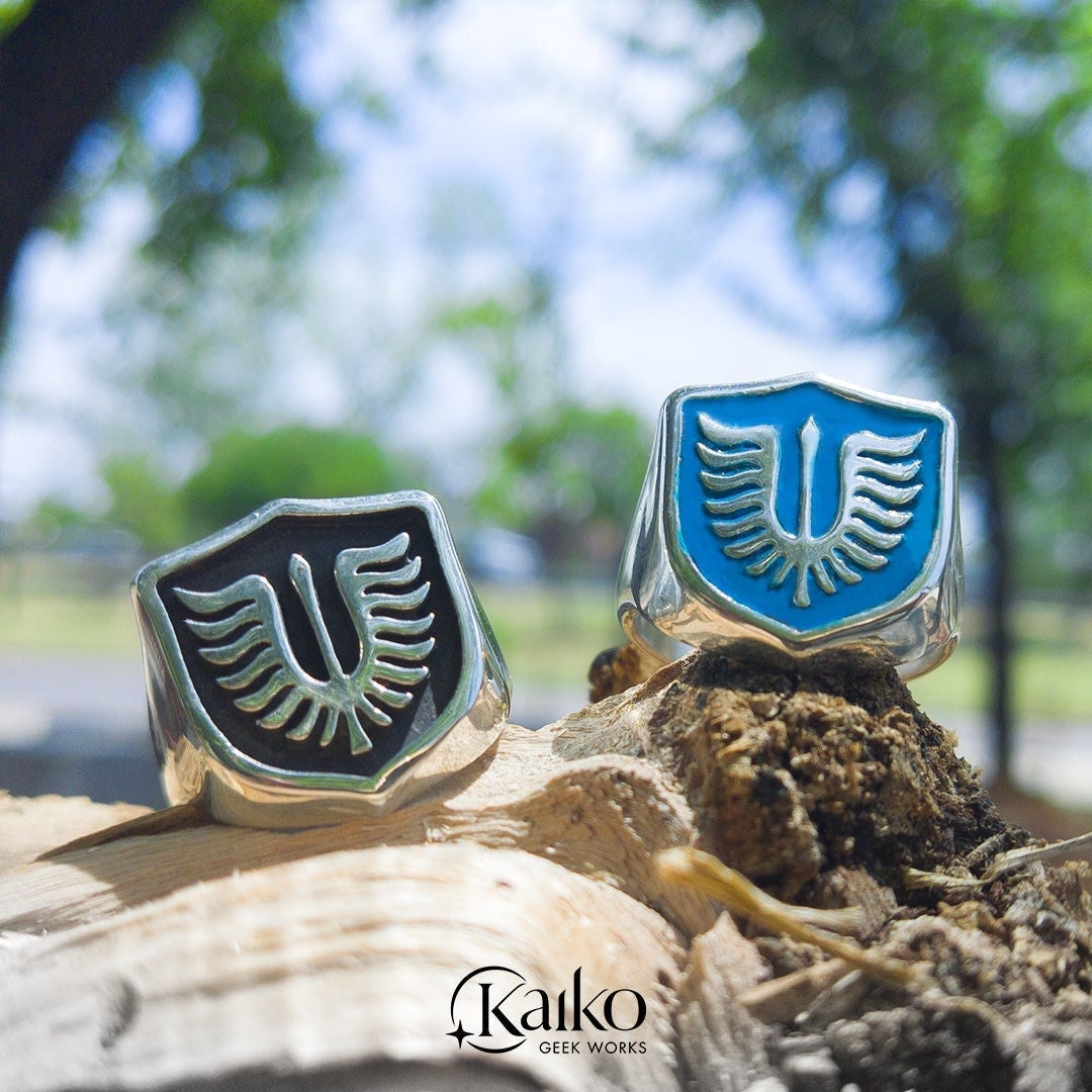 Taka No Dan Griffith Signet Ring 925 Sterling Silver by KAIKO - Etsy