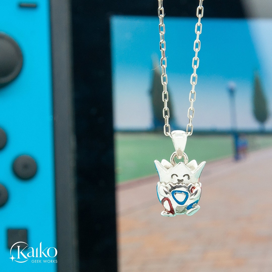 Togepi Pendant Cute Charm From Pokemon 925 Sterling Silver by - Etsy