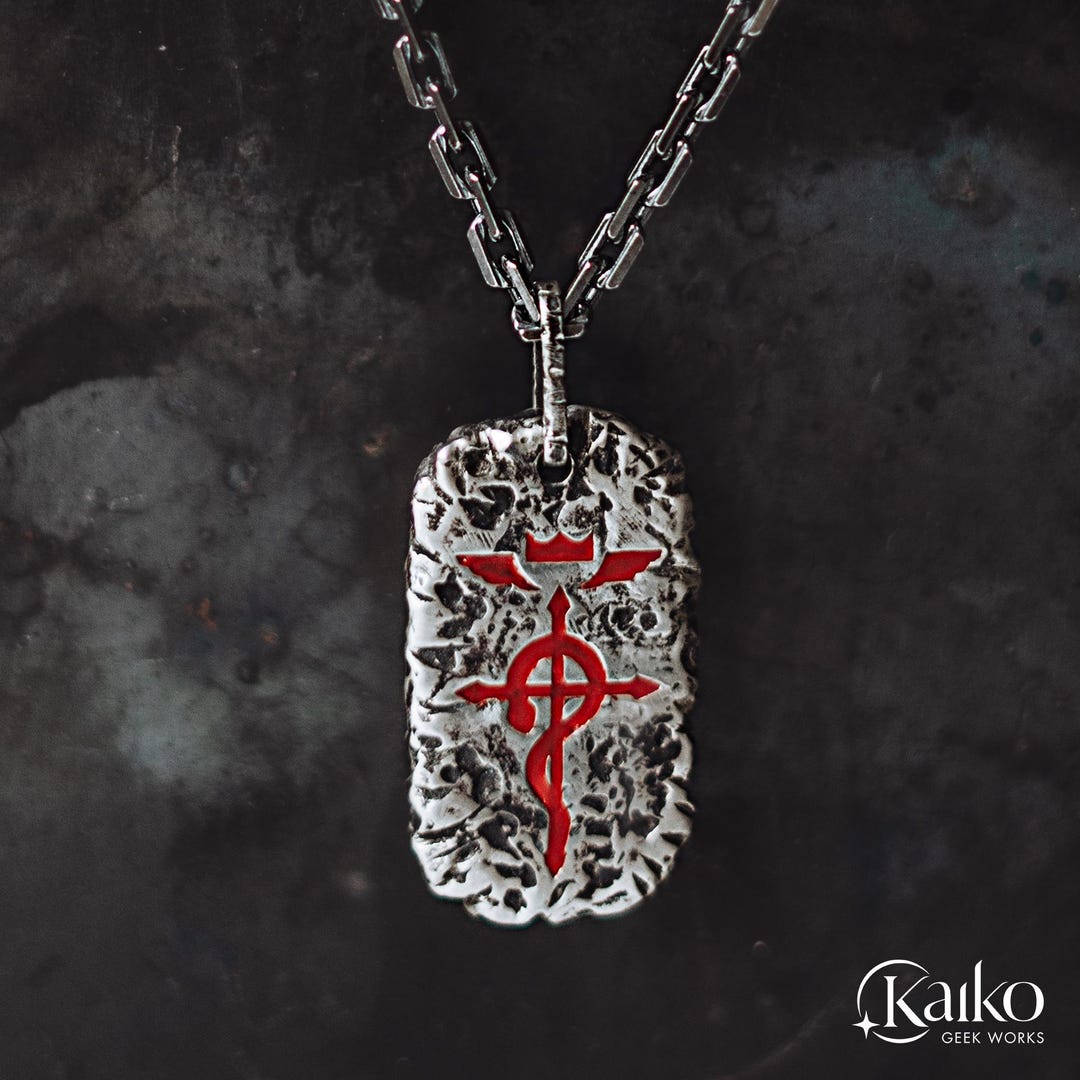 Hagaren FMA Solid Alchemy Pendant 925 Sterling Silver Darkened With ...