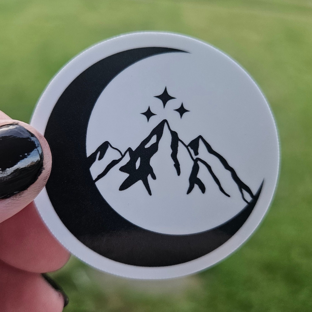 Crescent Moon and Mountain, Acotar, Sjm, Sarah J Maas, Booktok, Die Cut ...