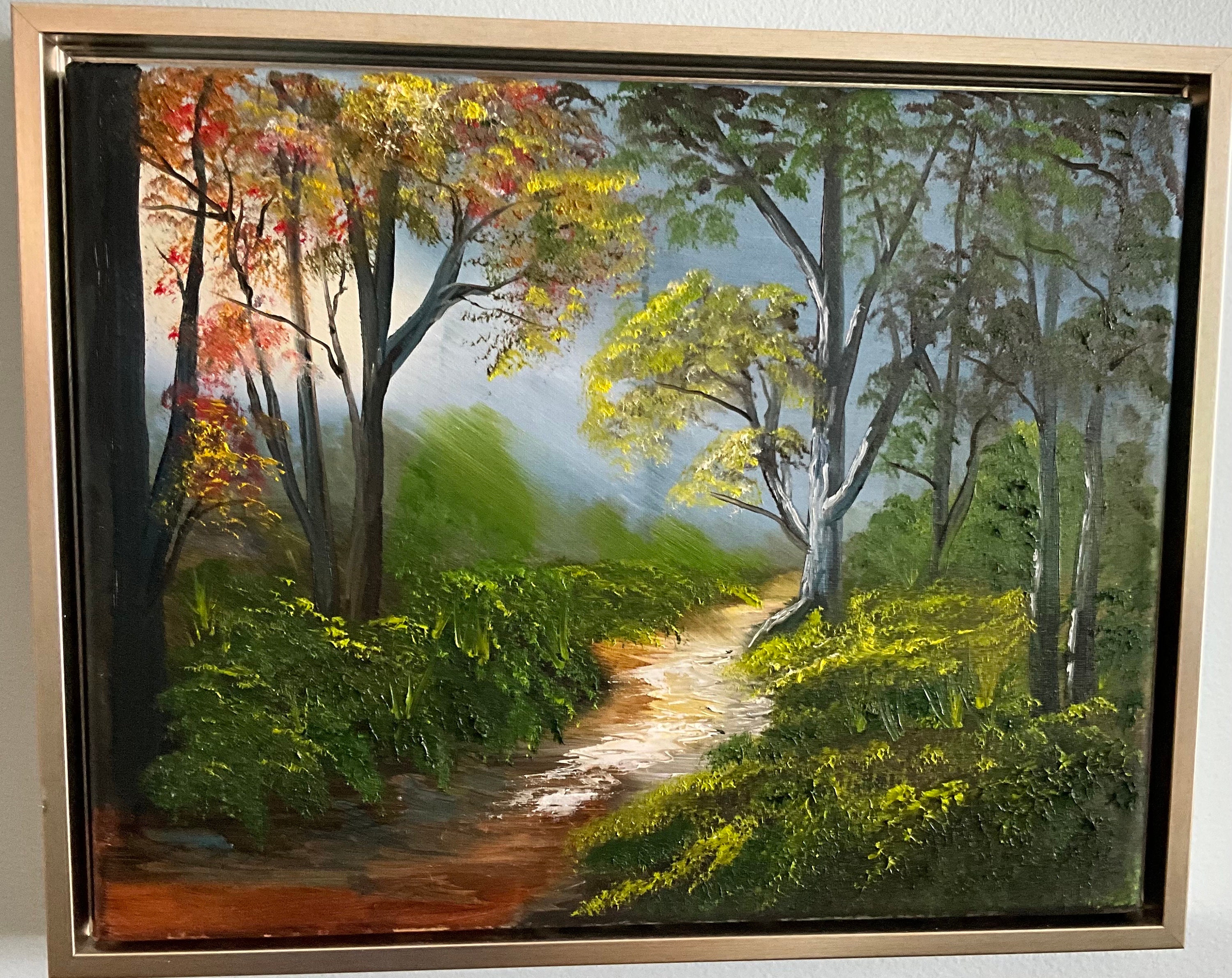 Pathway Through Spring Forest - Etsy