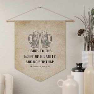 St. Thomas Aquinas Quote Banner - Catholic Saint Pennant - Catholic ...