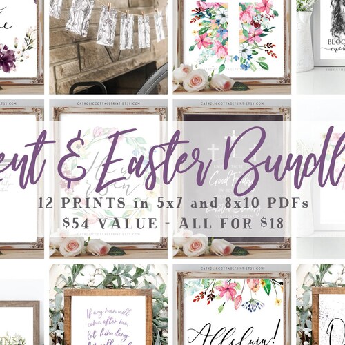 Lent and Easter Printable Bundle Liturgical Living Decor - Etsy