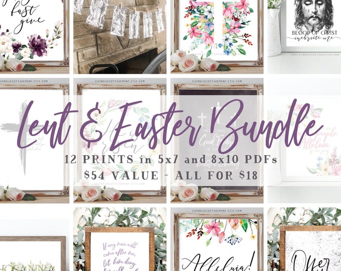 Lent and Easter Printable Bundle Liturgical Living Decor - Etsy