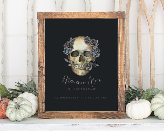 Memento Mori Catholic Printable All Souls Day/lent Print Remember Your ...