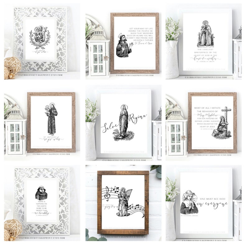 Patron Saint Bundle for All Your Favorite Saint Feast Days - Vintage ...