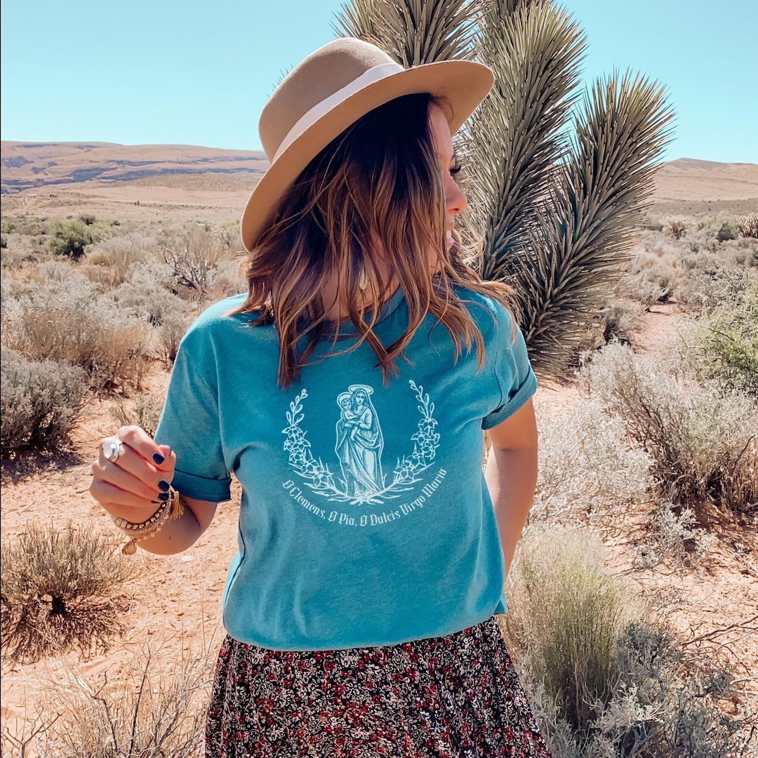 Salve Regina T Shirt - "o Clemens, O Pia, O Dulcis Virgo Maria" - Our ...