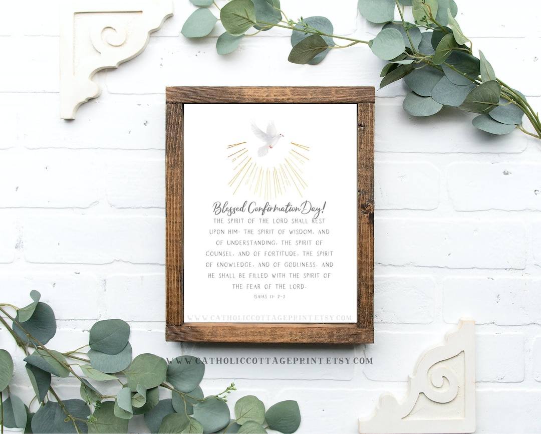 Confirmation Card Printable - Gifts of the Holy Spirit According to ...