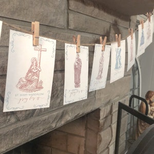 All Saints Day Banner Printable - Catholic Vintage Art Digital Download ...