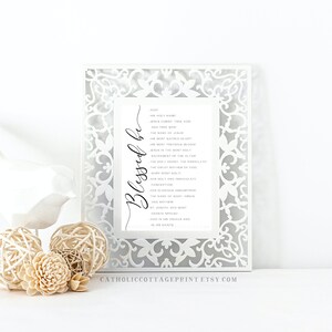 The Divine Praises Printable - "blessed Be God" - Catholic Digital ...