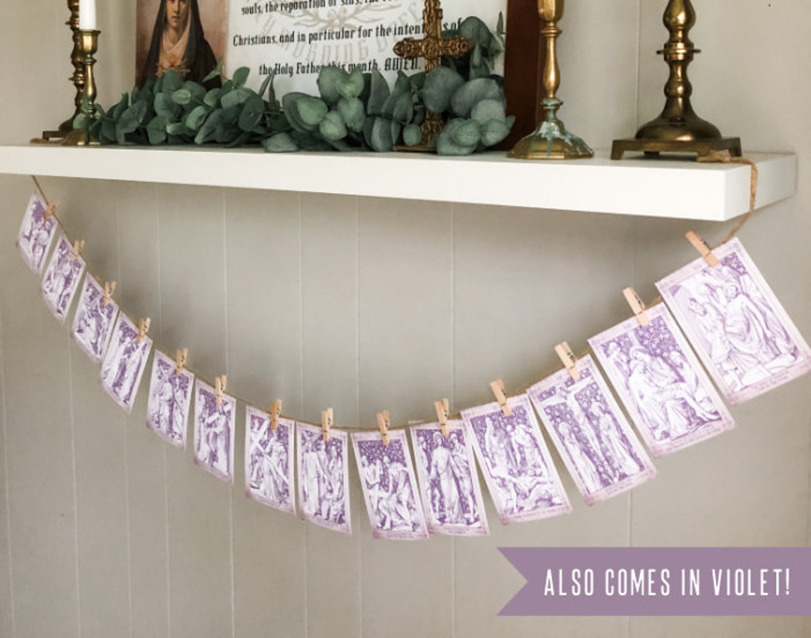 14 Stations of the Cross Printable Banner for Lent/easter - Etsy