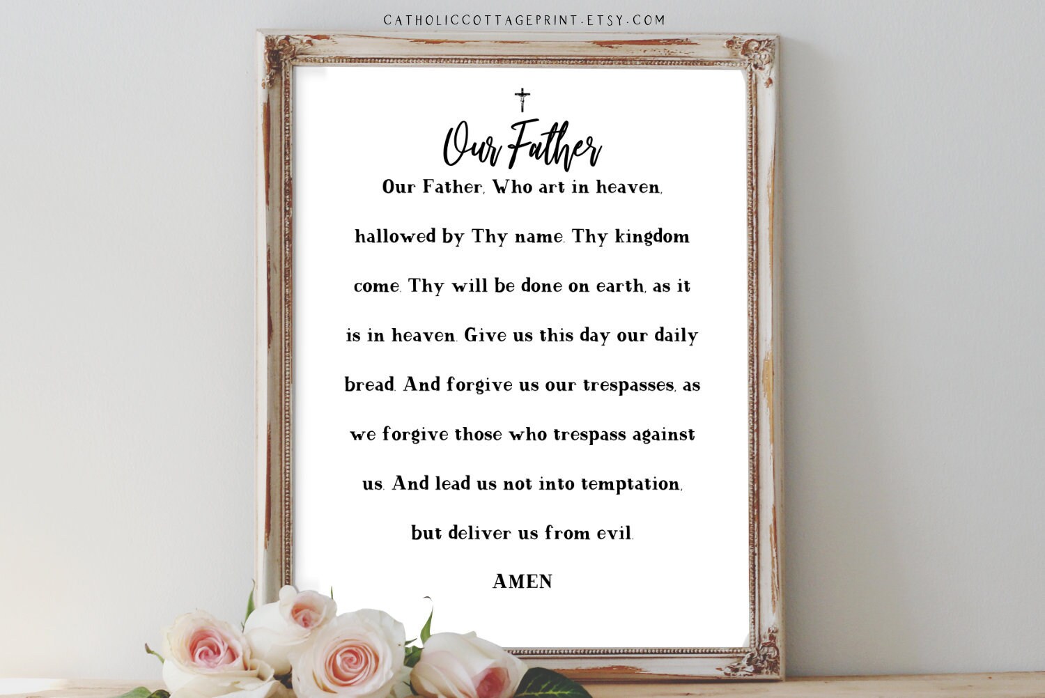 Our Father : Pater Noster - Catholic/Christian Prayer in English and ...