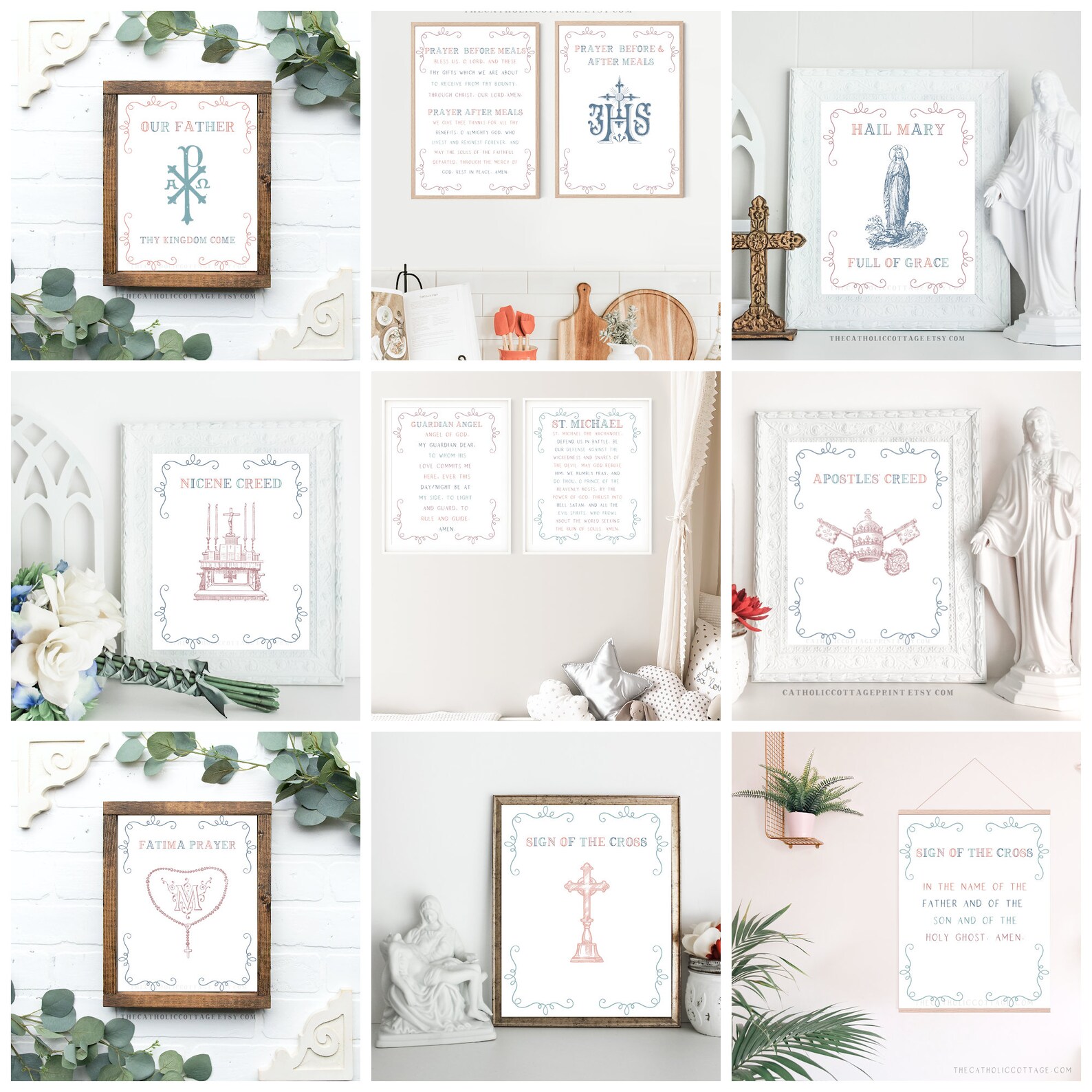 Catholic Kids Prayer Bundle - Vintage Catholic Children Digital ...
