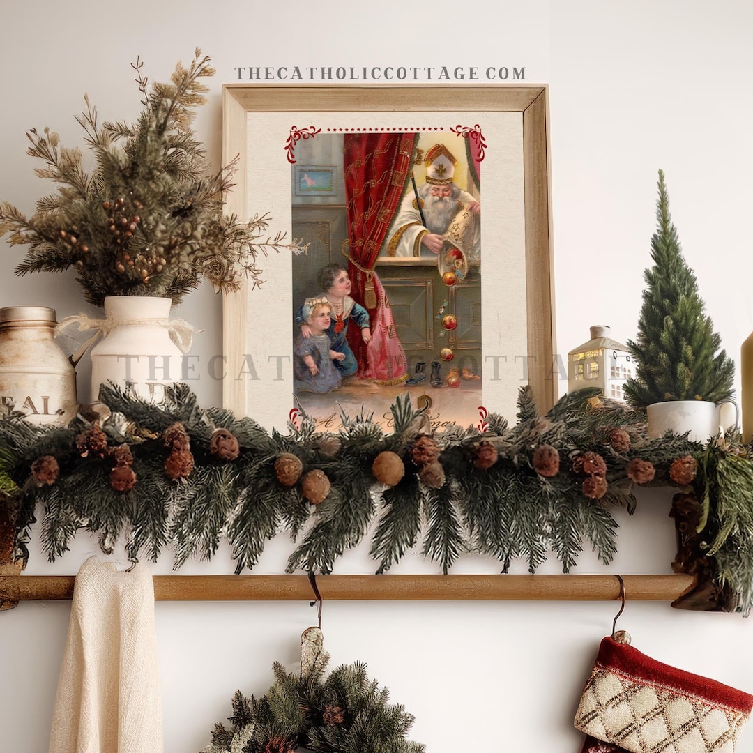 St. Nicholas Day Printable, Catholic Advent Decor, Catholic Christmas ...