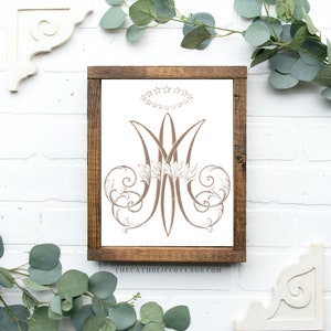 Autumn/fall Auspice Maria Printable in 3 Autumn Colors - Catholic ...