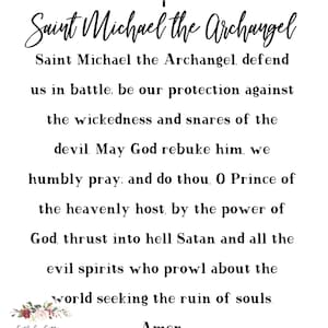 St. Michael the Archangel - Catholic/christian Prayer in English and ...