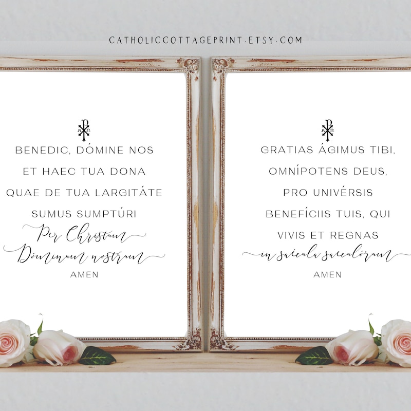 Catholic Meal Prayer - Etsy