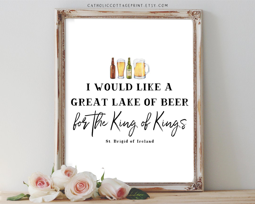 St. Brigid Saint Quote Printable - Digital Download - I Would Like a ...