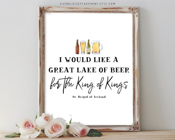 St. Brigid Saint Quote Printable Digital Download I Would | Etsy