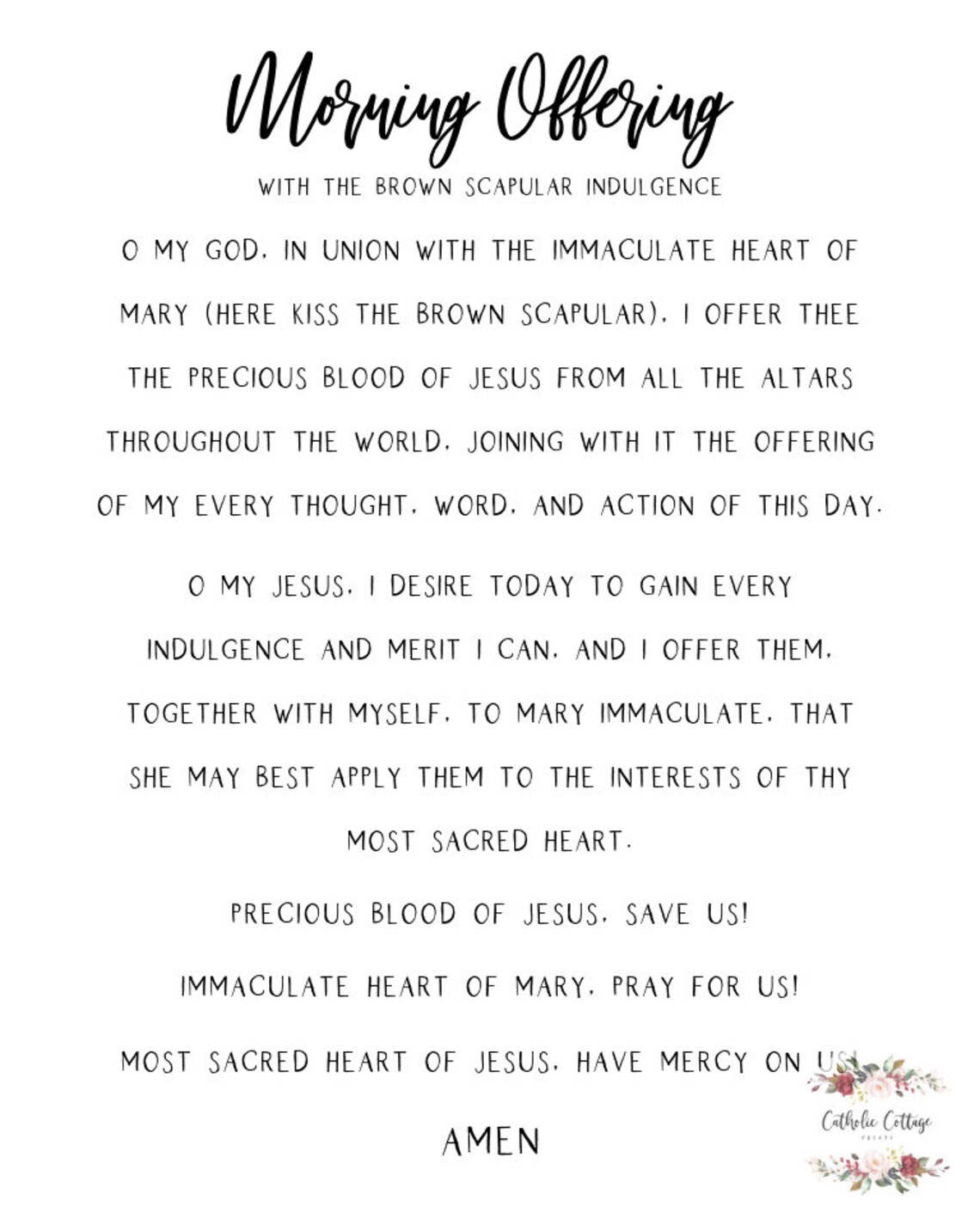 Brown Scapular Devotion Bundle to Our Lady of Mount Carmel - Etsy