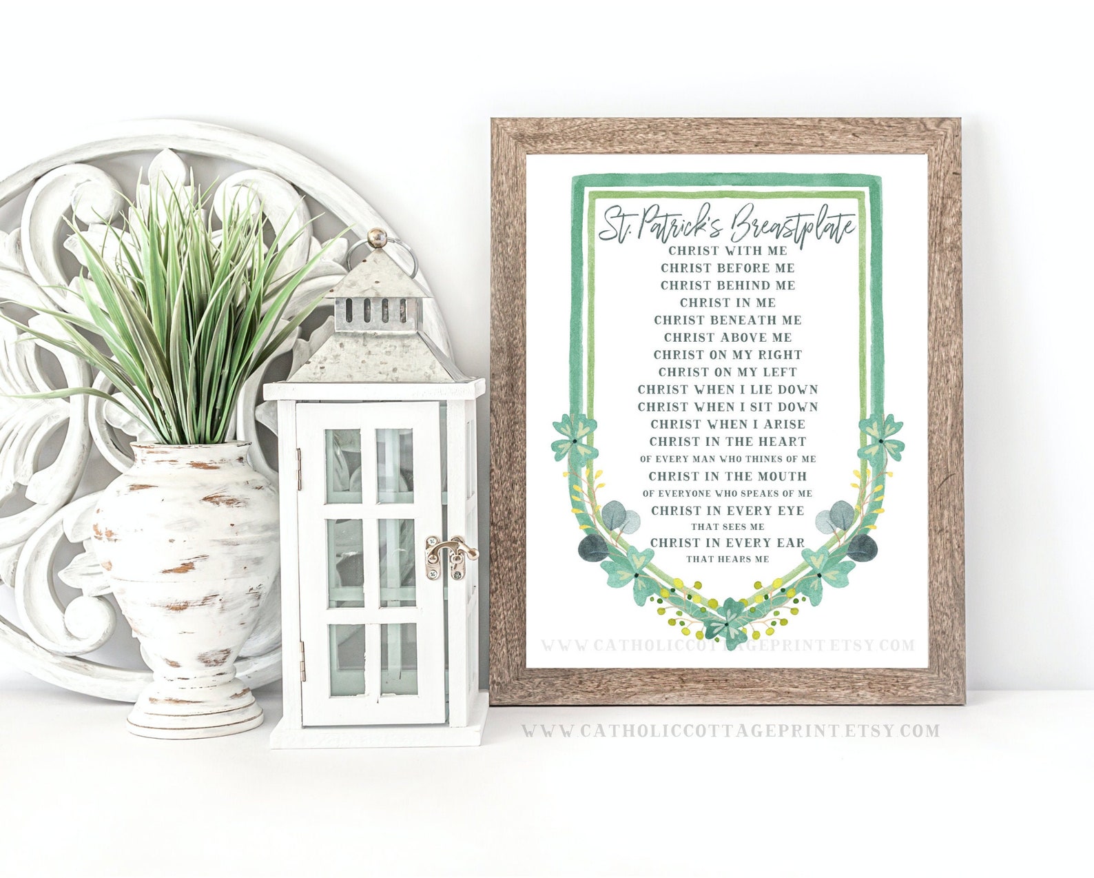 St. Patrick's Breastplate Printable christ With - Etsy