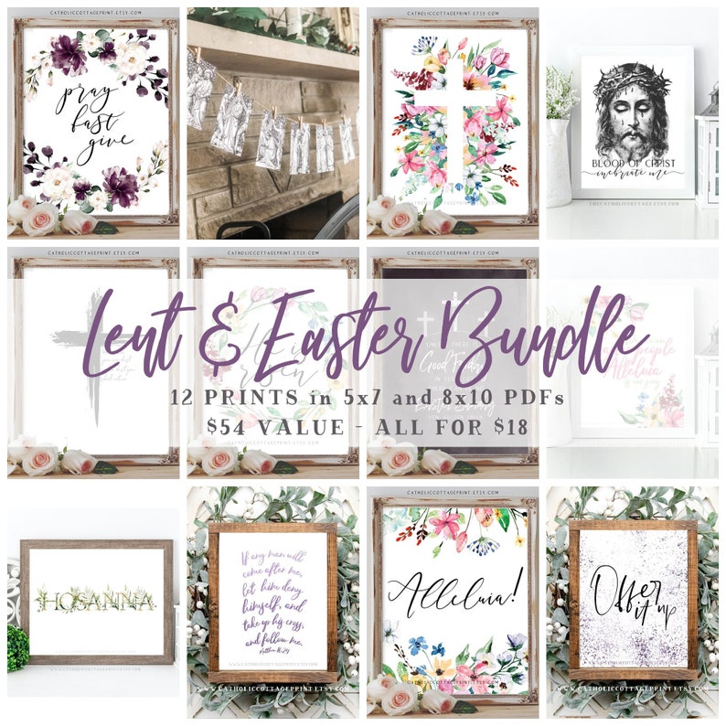 Lent and Easter Printable Bundle Liturgical Living Decor - Etsy