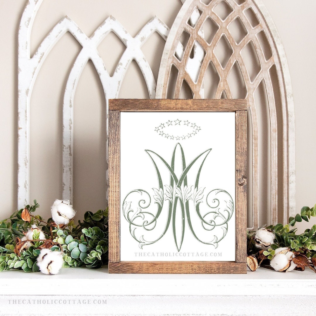 Autumn/fall Auspice Maria Printable in 3 Autumn Colors - Catholic ...