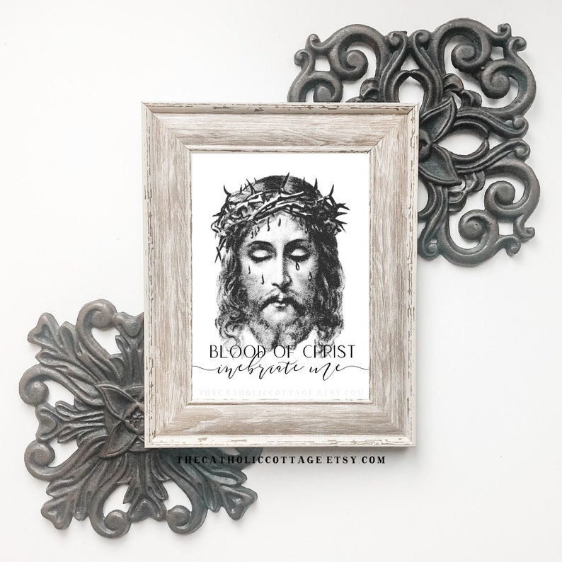 Holy Face, Precious Blood of Jesus Printable - "blood of Christ ...