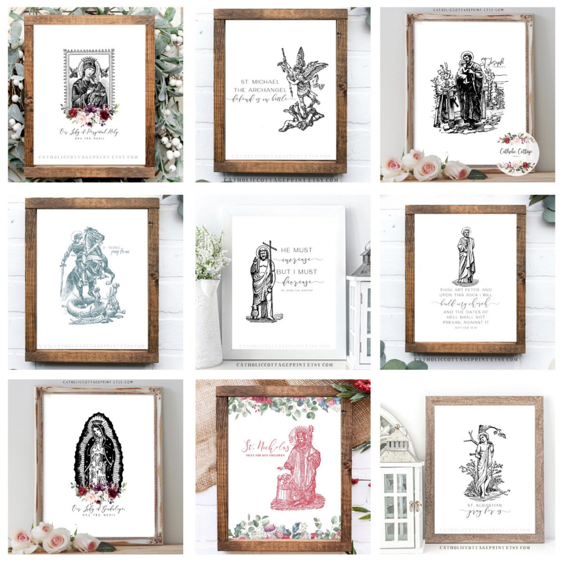 Patron Saint Bundle for All Your Favorite Saint Feast Days - Vintage ...