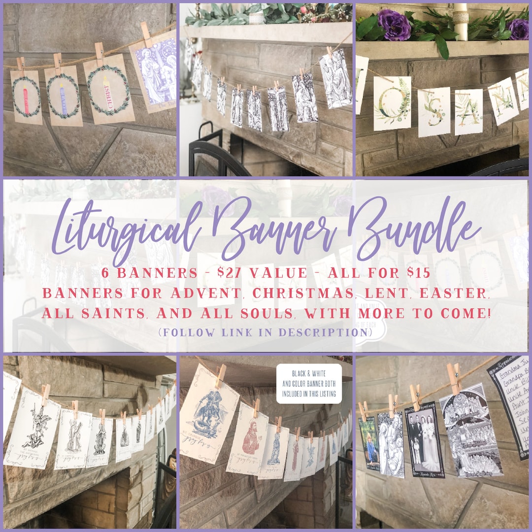Liturgical Banner Bundle - Catholic Printables - Etsy