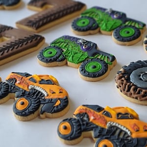 Treat Your Guests to 1 Dozen Customized Handmade Monster Jam Themed ...