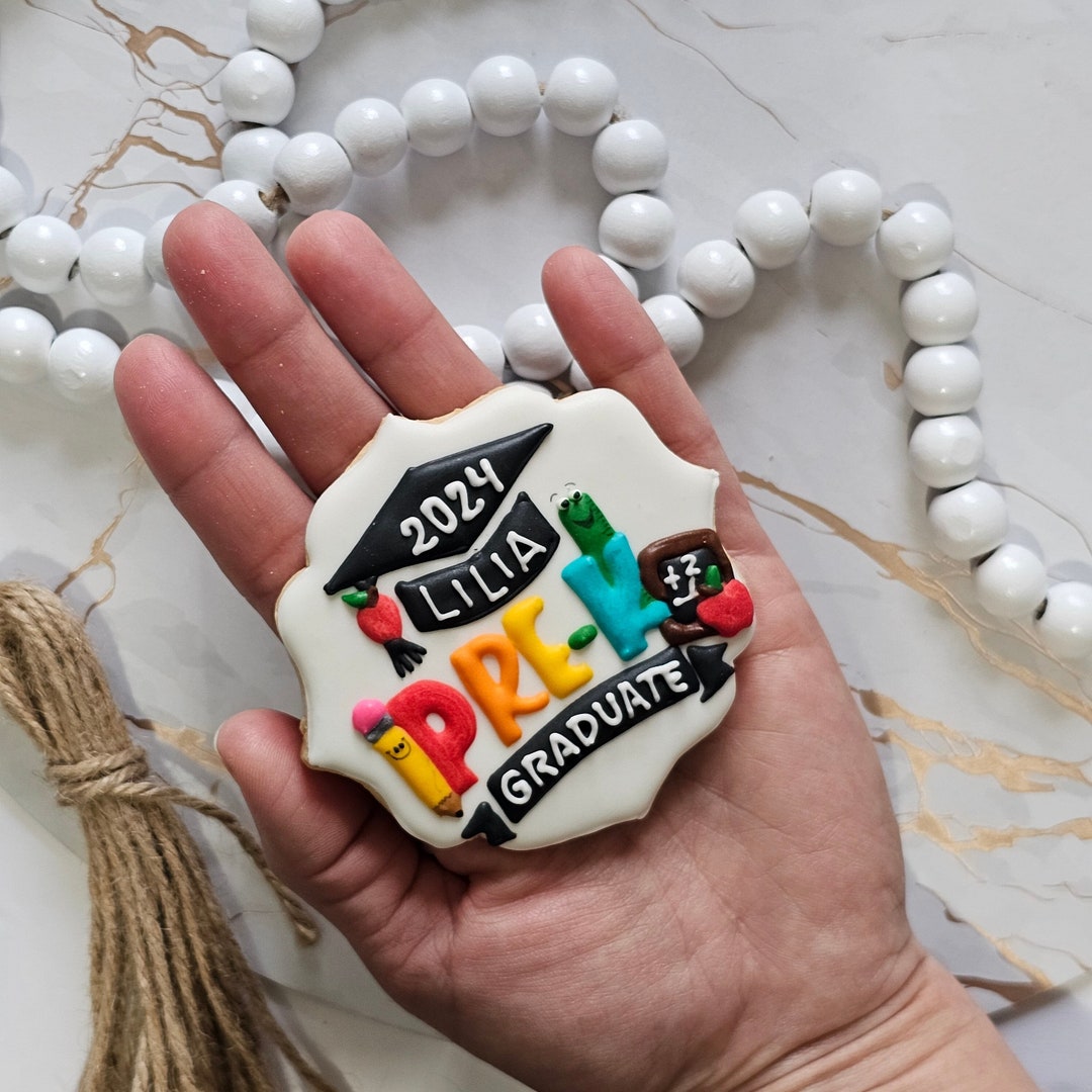 Pre-k Grad Cookies, Congrats Grad, Graduation Sugar Cookies, Grad Party ...