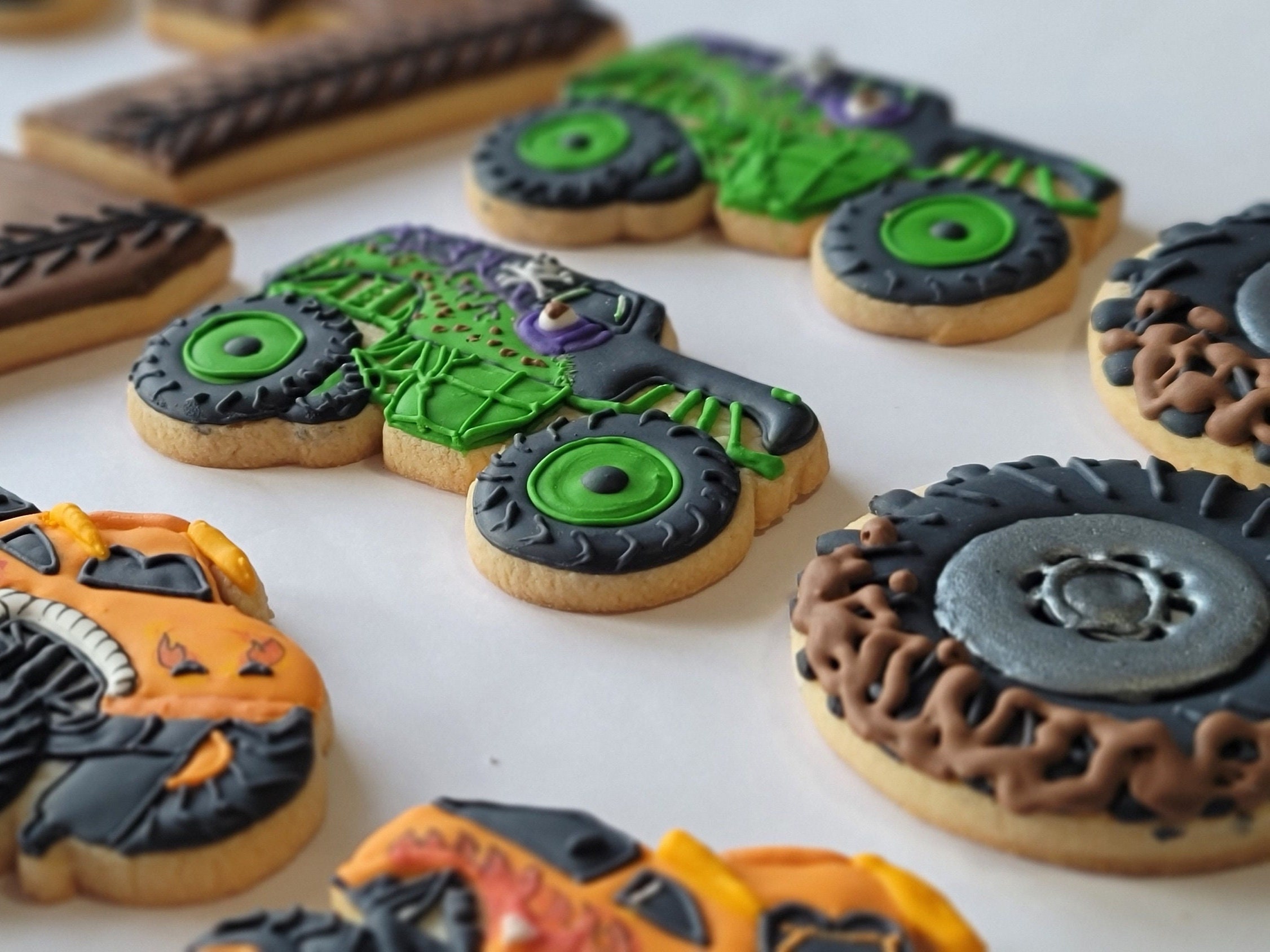 Treat Your Guests to 1 Dozen Customized Handmade Monster Jam Themed ...