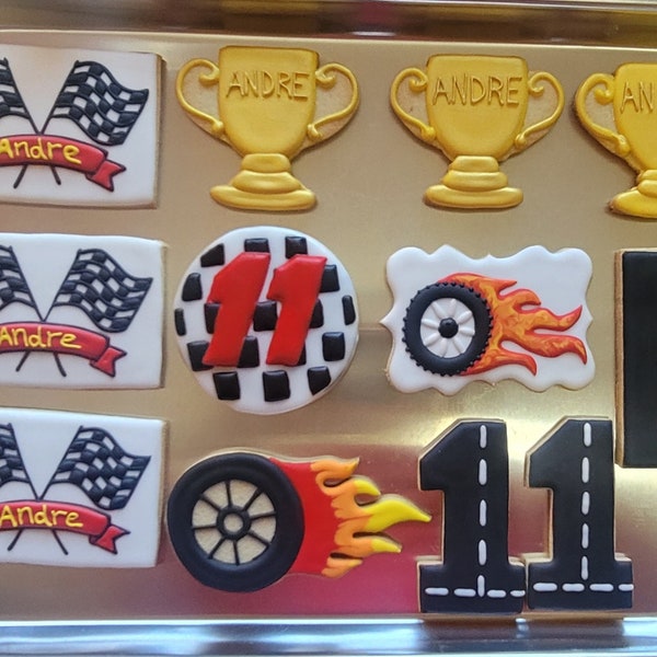 Race Car Cookies - Etsy