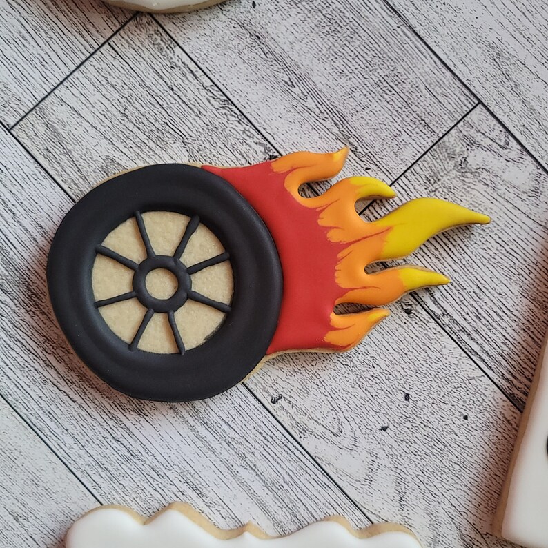 Racing Theme Cookie Favors, Car Theme Cookies for Birthday, Cute Race ...