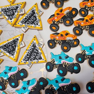 Treat Your Guests to 1 Dozen Customized Handmade Monster Jam Themed ...