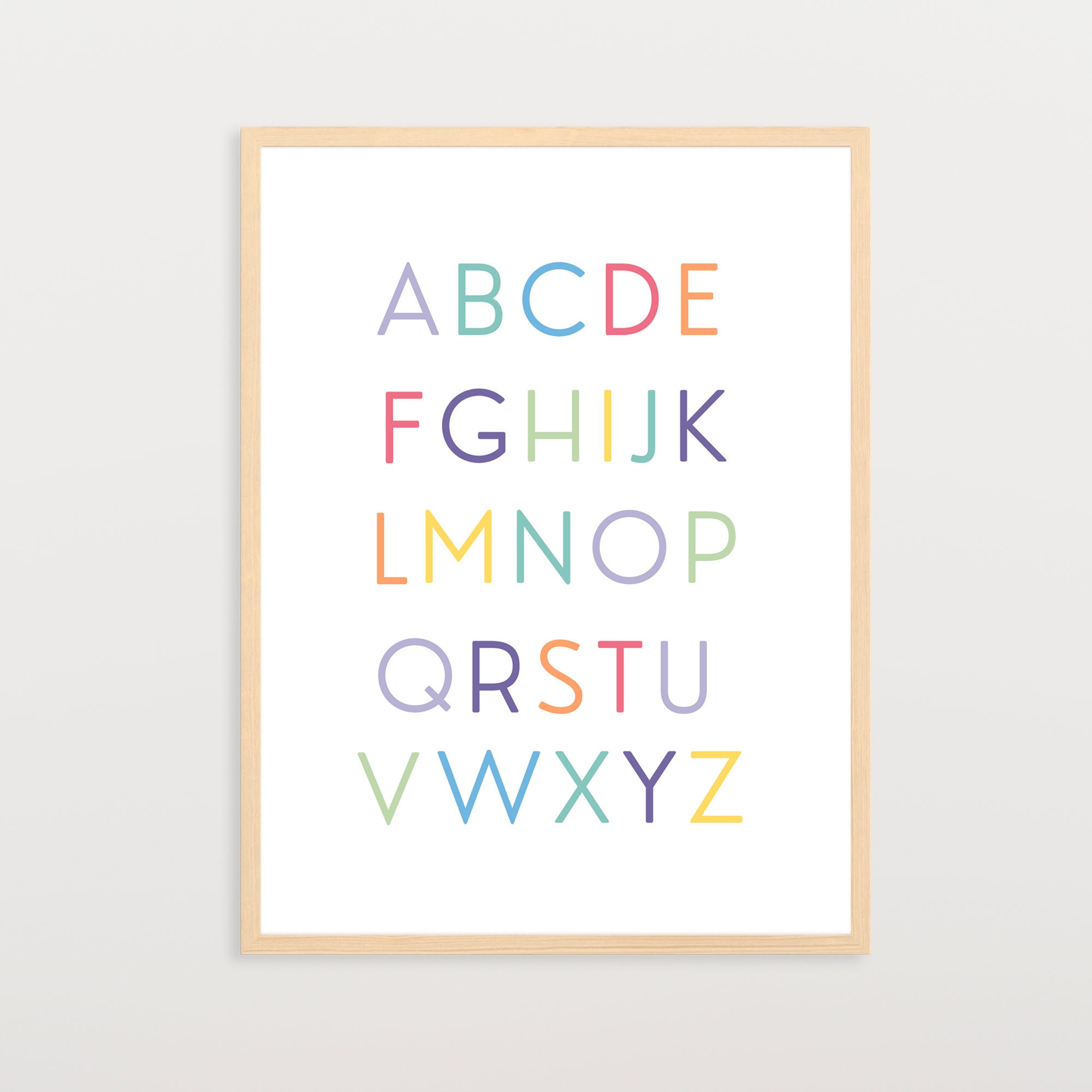 Alphabet Poster | Alphabet Wall Art | Educational Posters | Classroom ...