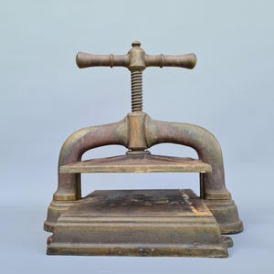 19th Century French Wrought Iron Book Binding Press ++ - Etsy