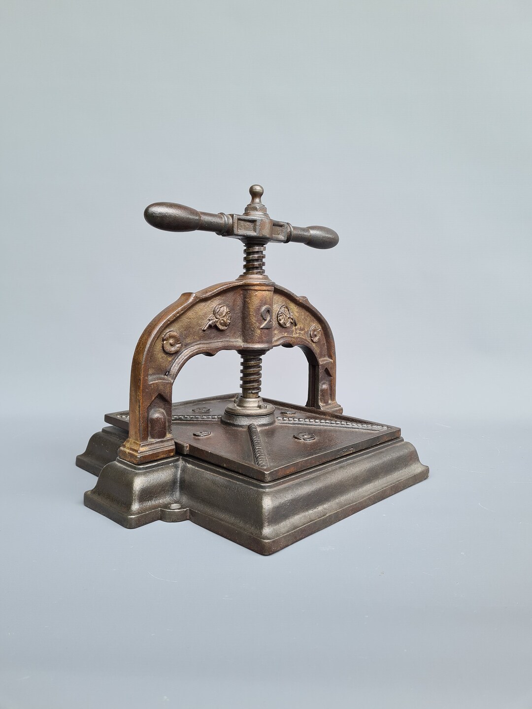 19th Century French Wrought Iron Book Binding Press - Etsy