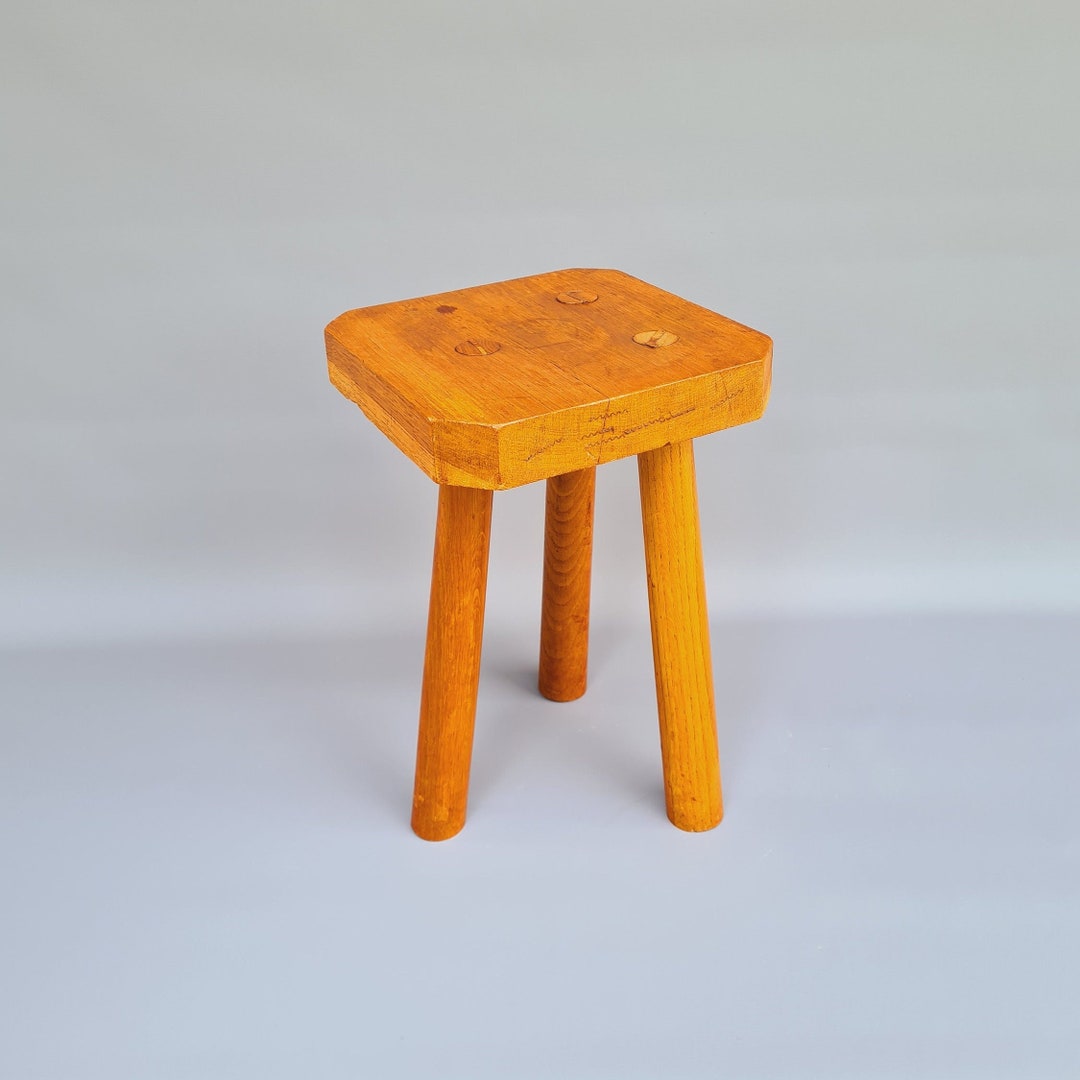 Old French Country Three Legs Stool ++ - Etsy