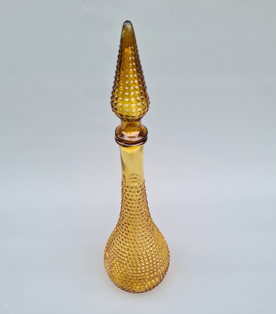 Vintage Italian Glass Empoli Orange Genie Bottle Decanter ++ Reserved ...