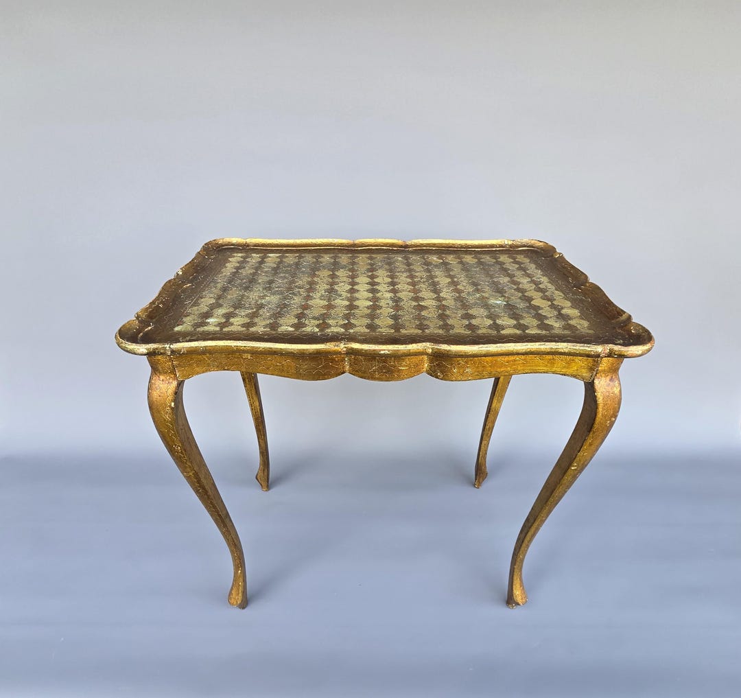 Vintage Florentine Side Table ++ - Etsy