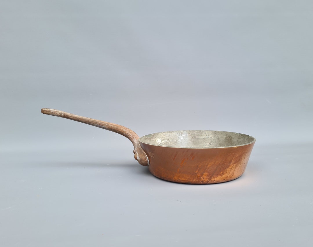 Belgian Vintage Large Copper Saucepan, Solid Copper Cooking Pan With ...