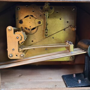 Rare Elegant Wooden Magan Mantle Clock - Etsy