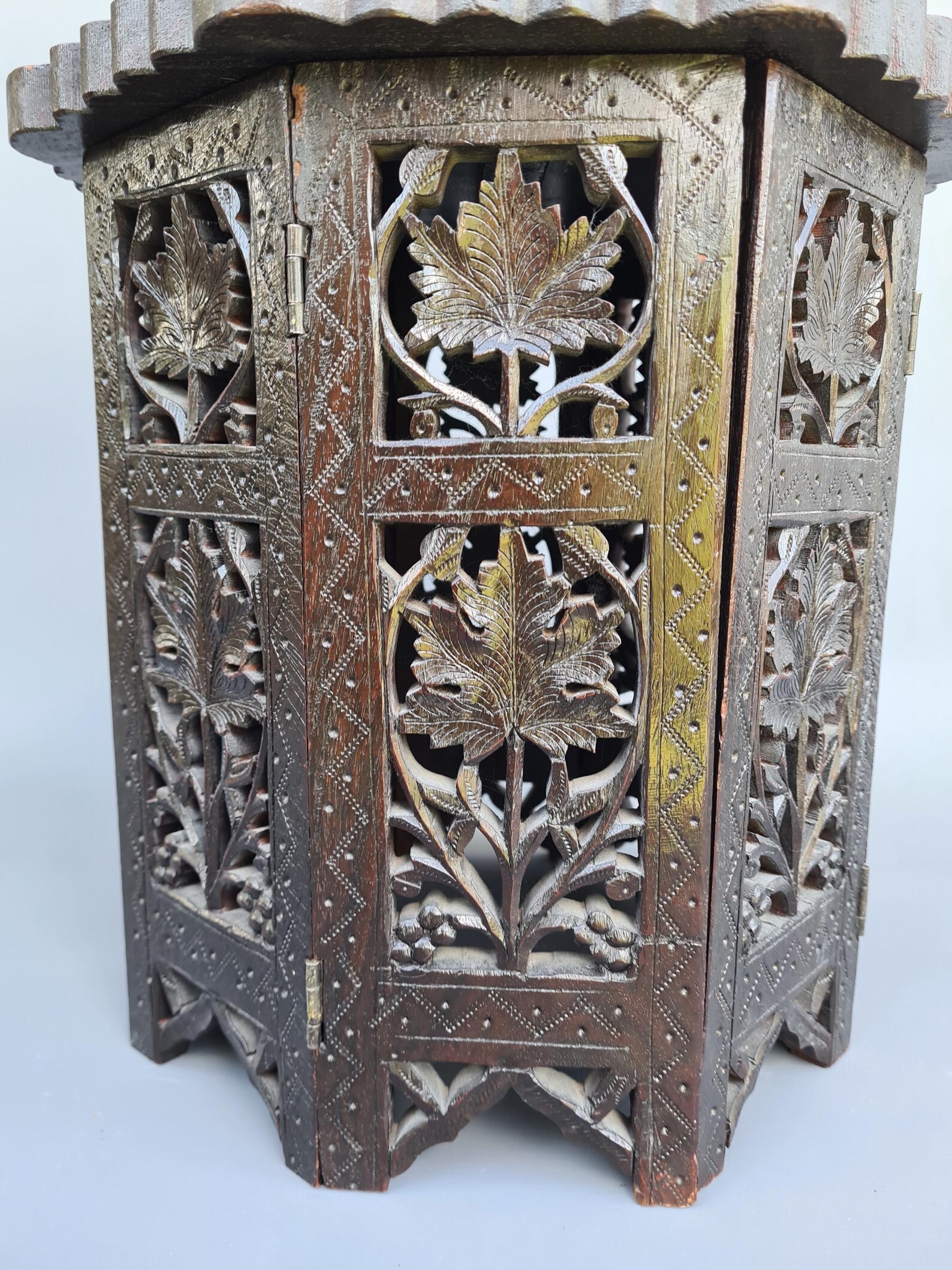 An Indian Carved Octagonal Table - Etsy