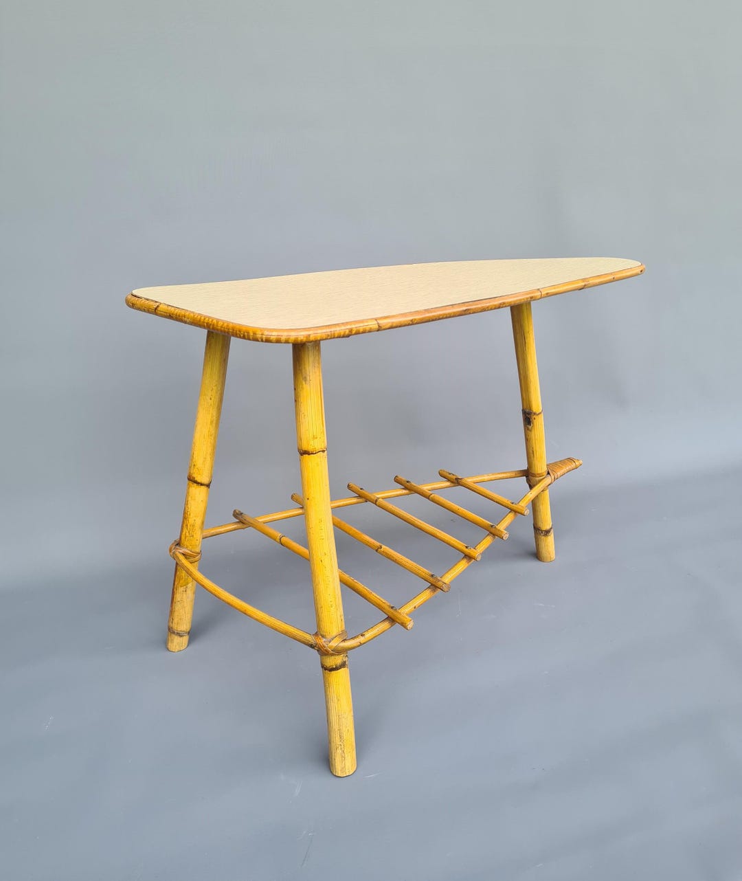 Vintage Bamboo Nesting Table - Etsy